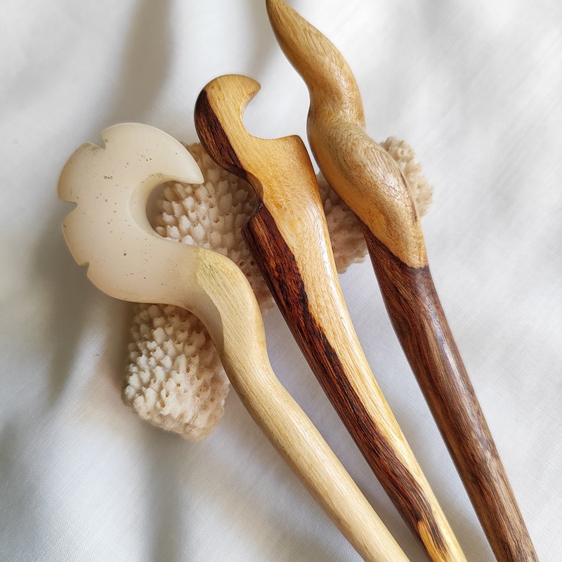 Wooden Hair Pin - Etsy