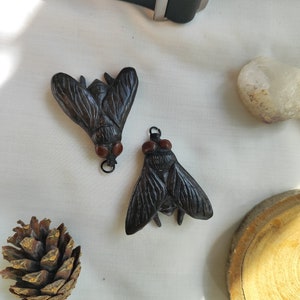 Hand Carved Fly Pendant Wooden Insect Lovers Gift Entomological Gift ...