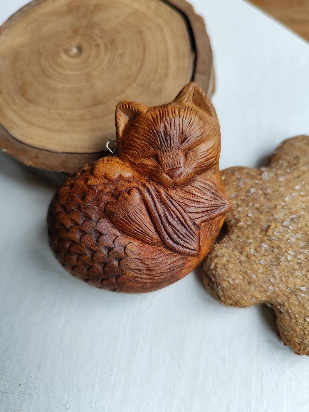 Wooden Mercat Necklace Catmaid Pendant Wooden Cat Mermaid Pendant Meme ...