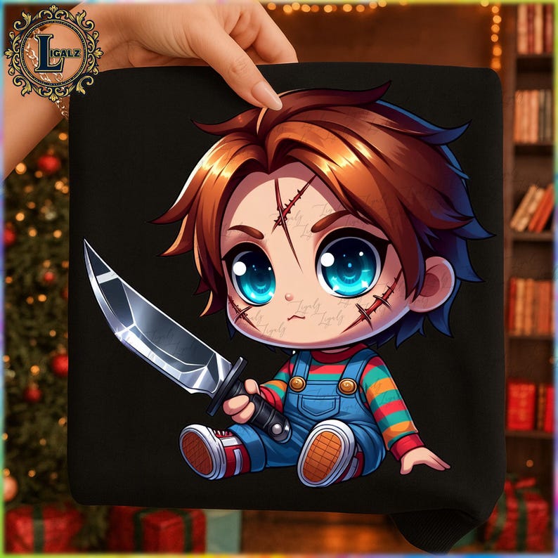30+ Cute Horror PNG Bundle, Scary Movie Characters, Funny Horror Chibi ...