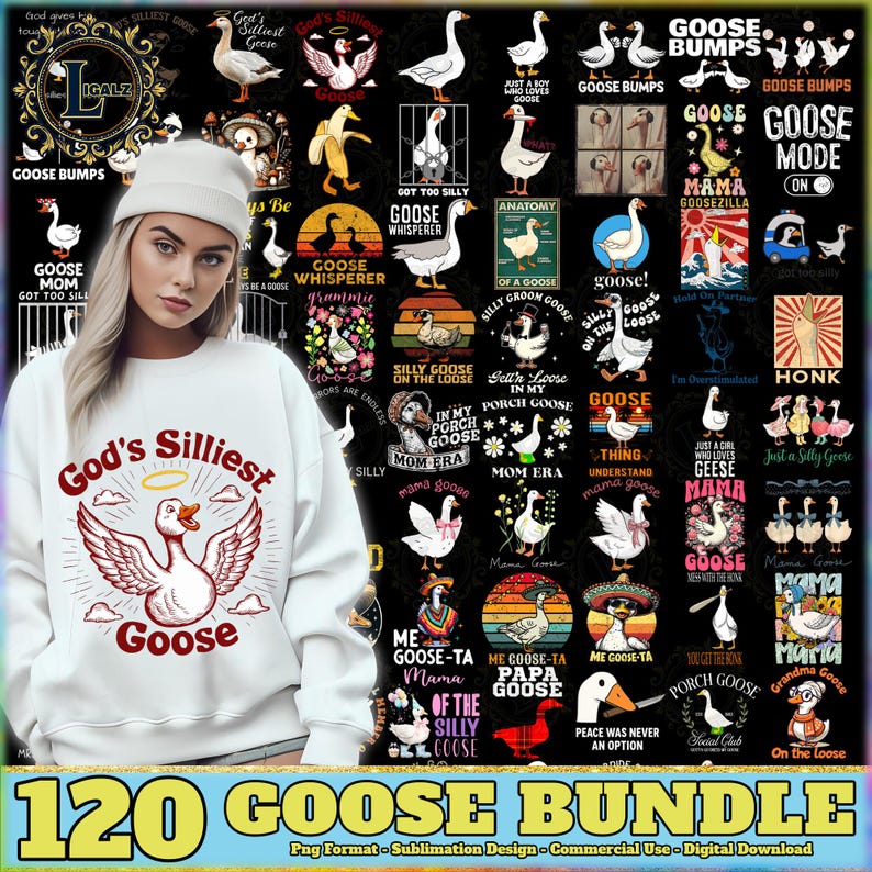 120 Files Goose Png Bundle, Sarcastic Goose Shirt Designs, Funny Goose ...