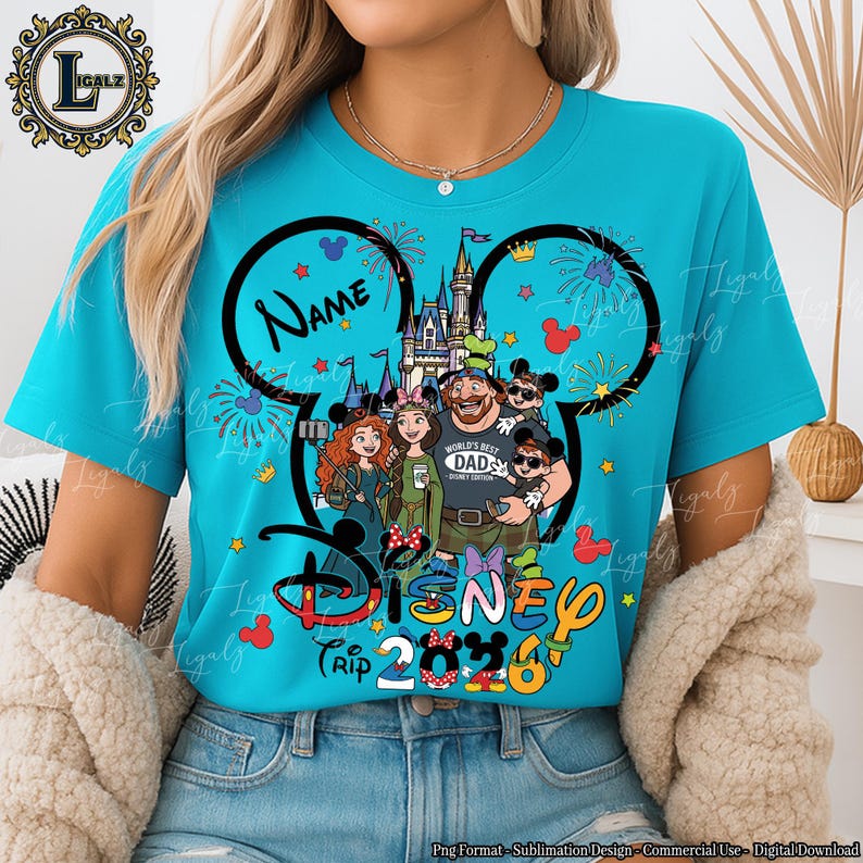 CUSTOM NAME Princess and Friends Trip 2026 for Boys & Girls PNG, Cute ...