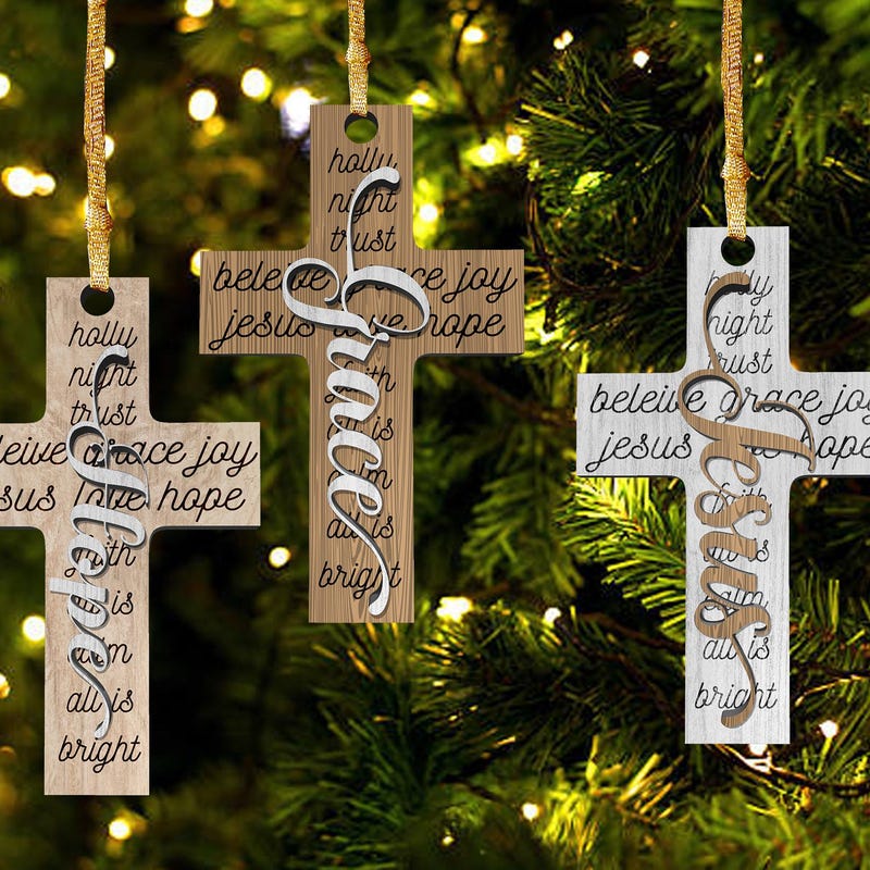 Cross Ornament - Etsy