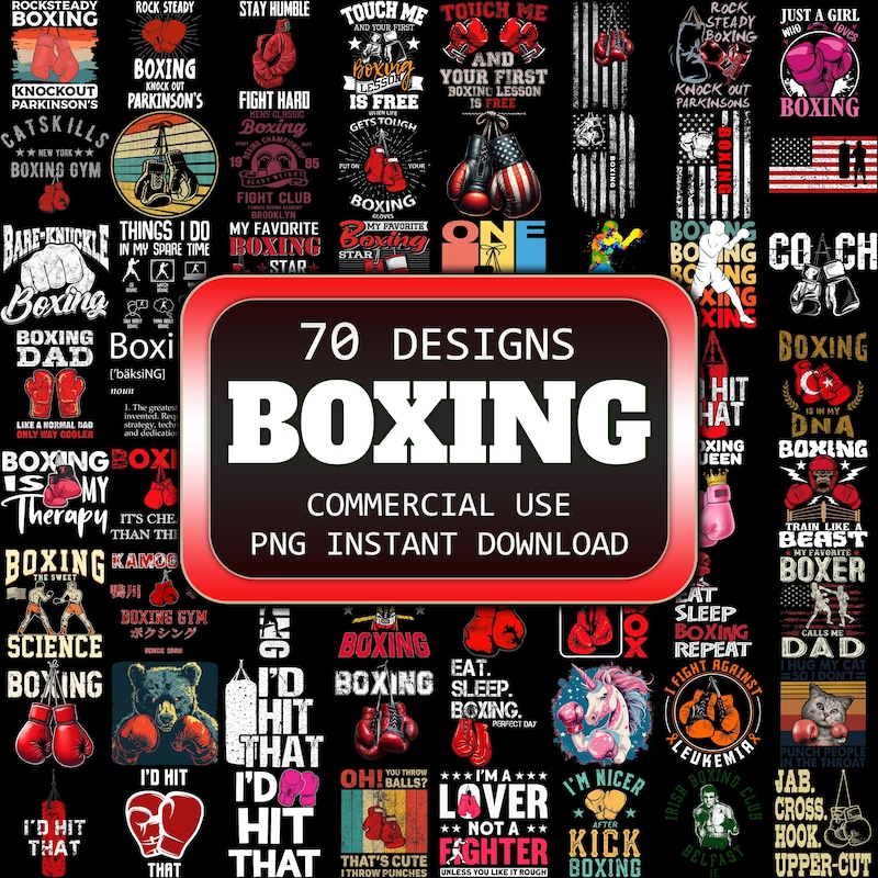 Png Bundle Boxing - Etsy