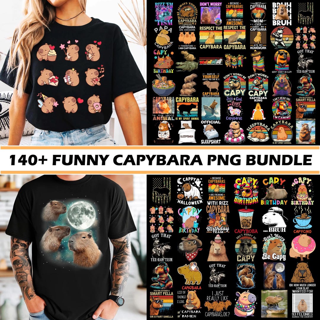 140+ Capybara Png Bundle, Funny Capybara Png Clipart, Capyboba Png ...