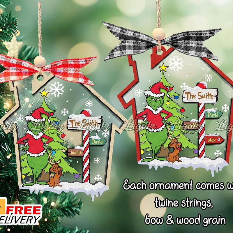 The Grinch Wooden House - Etsy
