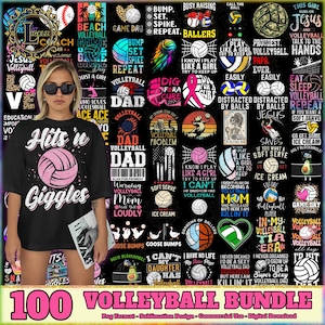 100 Files Volleyball Png Bundle, Game Day, Sport Shirt Design ...