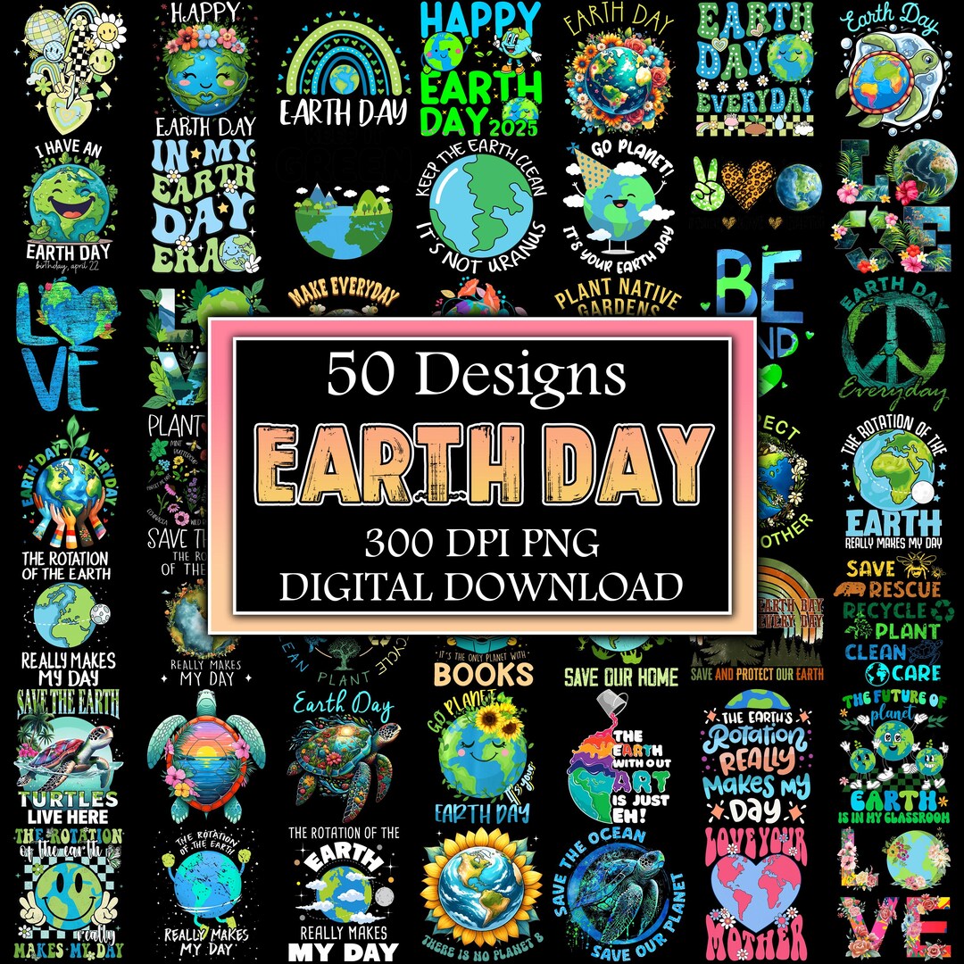 50 Designs Designs Earth Day Png, Go Planet Png, Go Green, Mother Earth ...