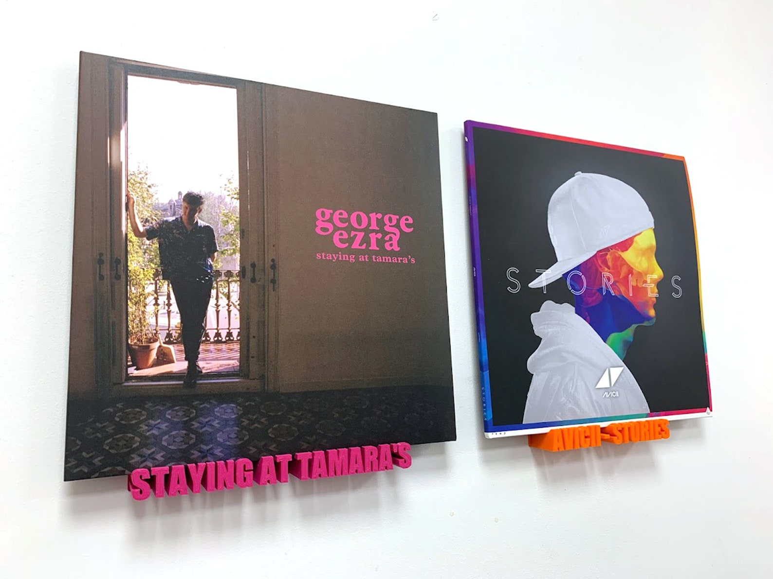 Customised Vinyl Record Wall Mounted Stand 3D Printed | Etsy