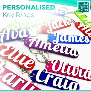 GPG Personalised Name Keyrings 3D Printed | 3D Printed Keychain - Etsy