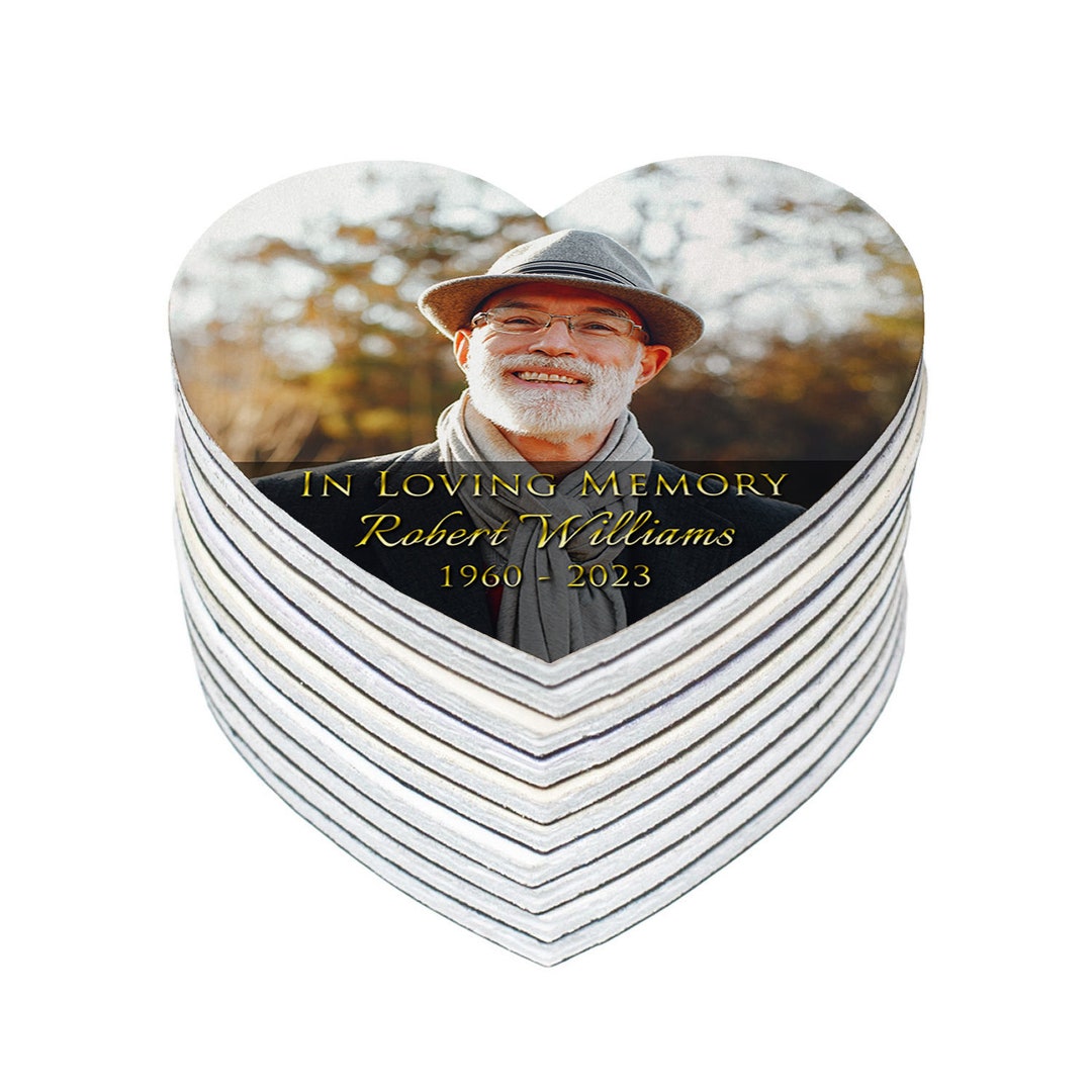 In Loving Memory Funeral Favors | Custom Memorial Magnets - Etsy