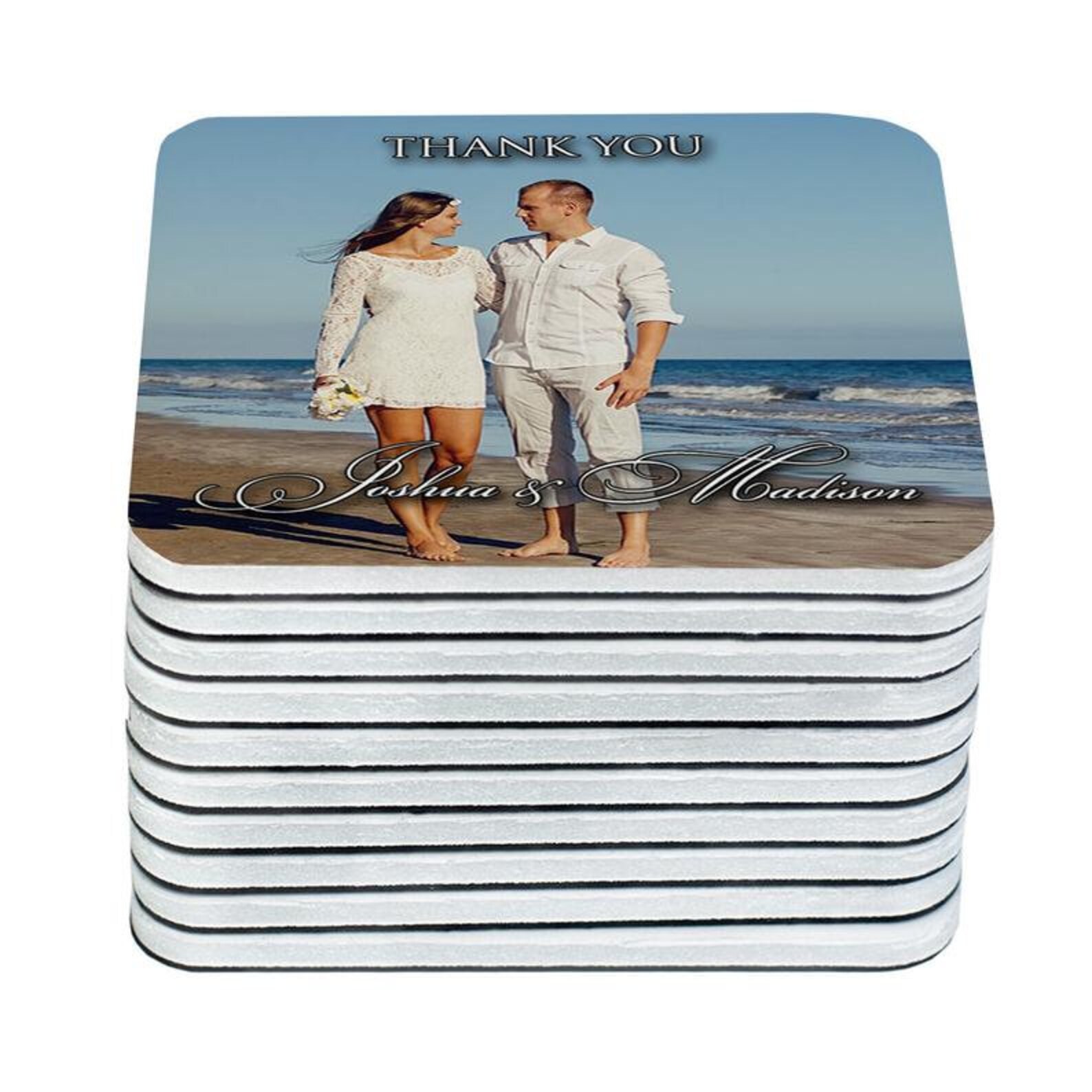 Thick Photo Magnets Thank You Magnets Personalized Wedding - Etsy