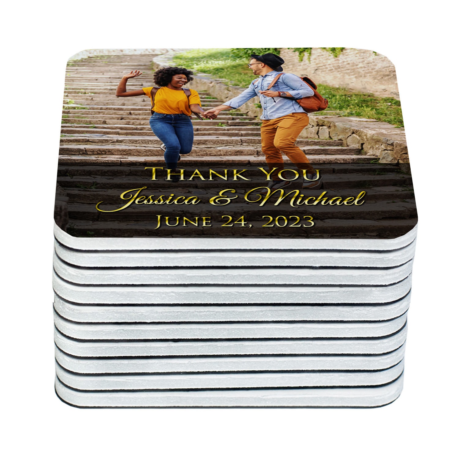 Thick Photo Magnets Thank You Magnets Personalized Wedding - Etsy