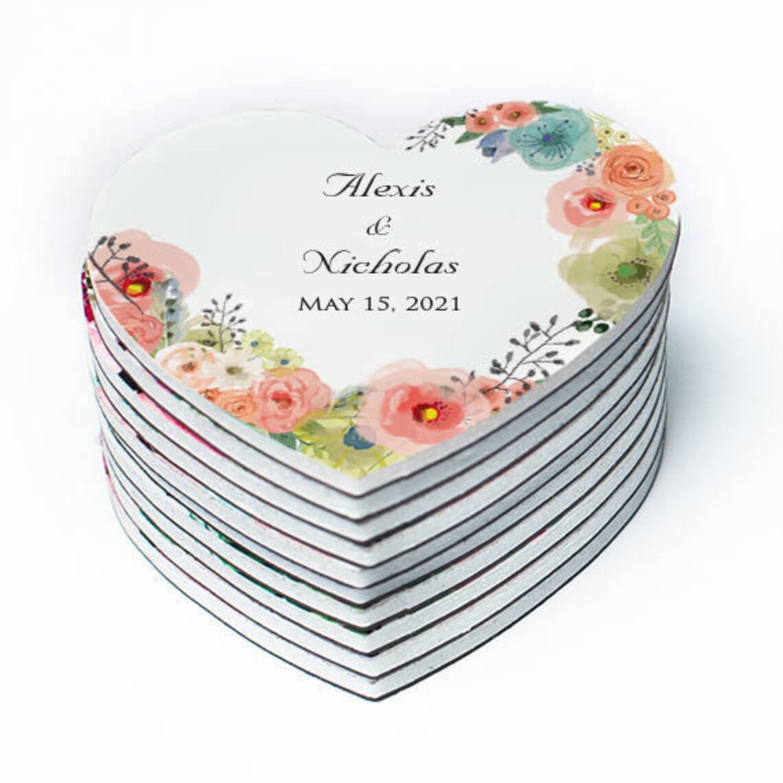 Wedding Magnets, Thank You Magnets, Personalized Wedding Favors - Etsy
