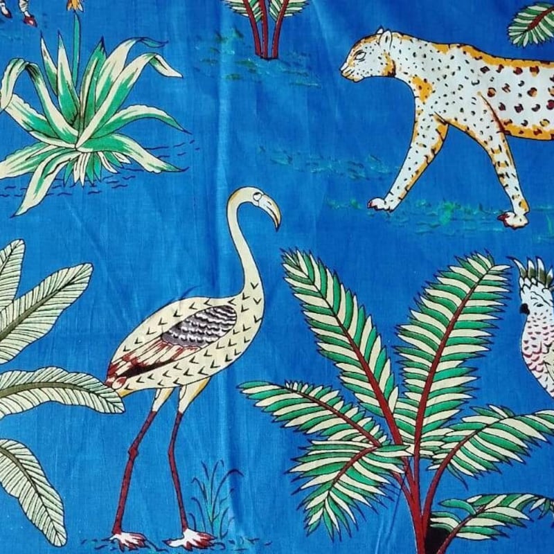 Jungle Print Fabric - Etsy
