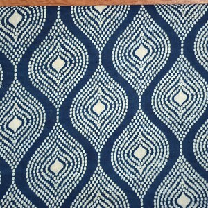 Indigo Blue Block Print Fabric,geometrical Print Fabric,dressmaking ...