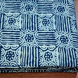 Indigo Blue Block Print Fabric,geometric Print Fabric,by the Yard ...