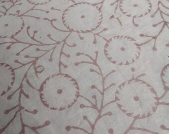 Natural Earthy Color Floral Print Fabric Voile Fabric India - Etsy
