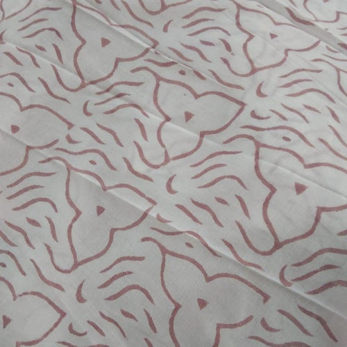 Natural Earthy Color Floral Print Fabric Voile Fabric India - Etsy