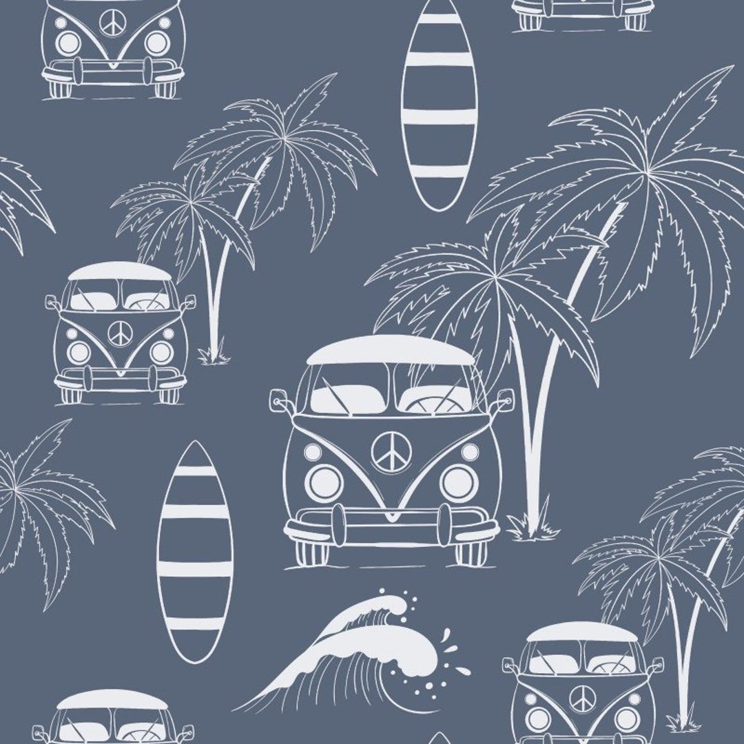 Beach Buggy Fabric, Fabric by the Yard, Michelle Hemeon, Boardshort ...
