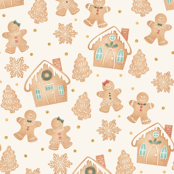 Gingerbread Man Fabric - Etsy