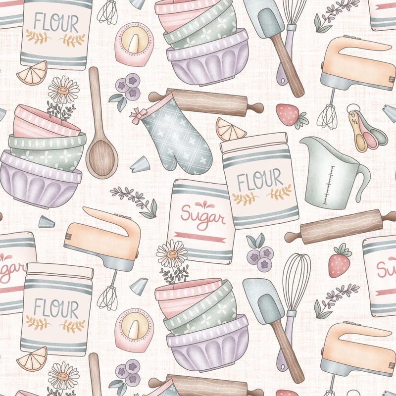Kitchen Themes Fabric - Etsy