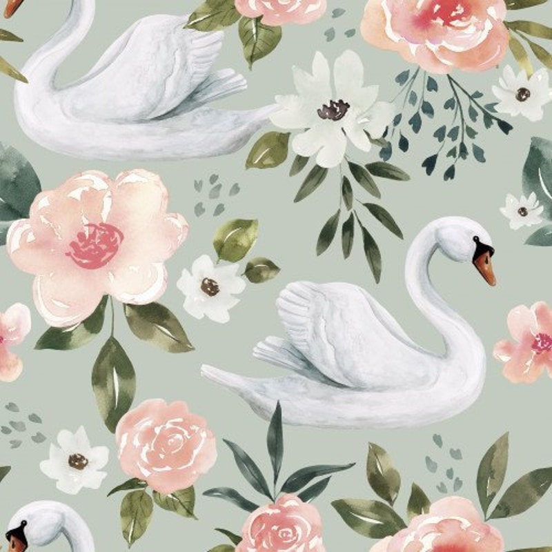 Swan Velvet Fabric - Etsy