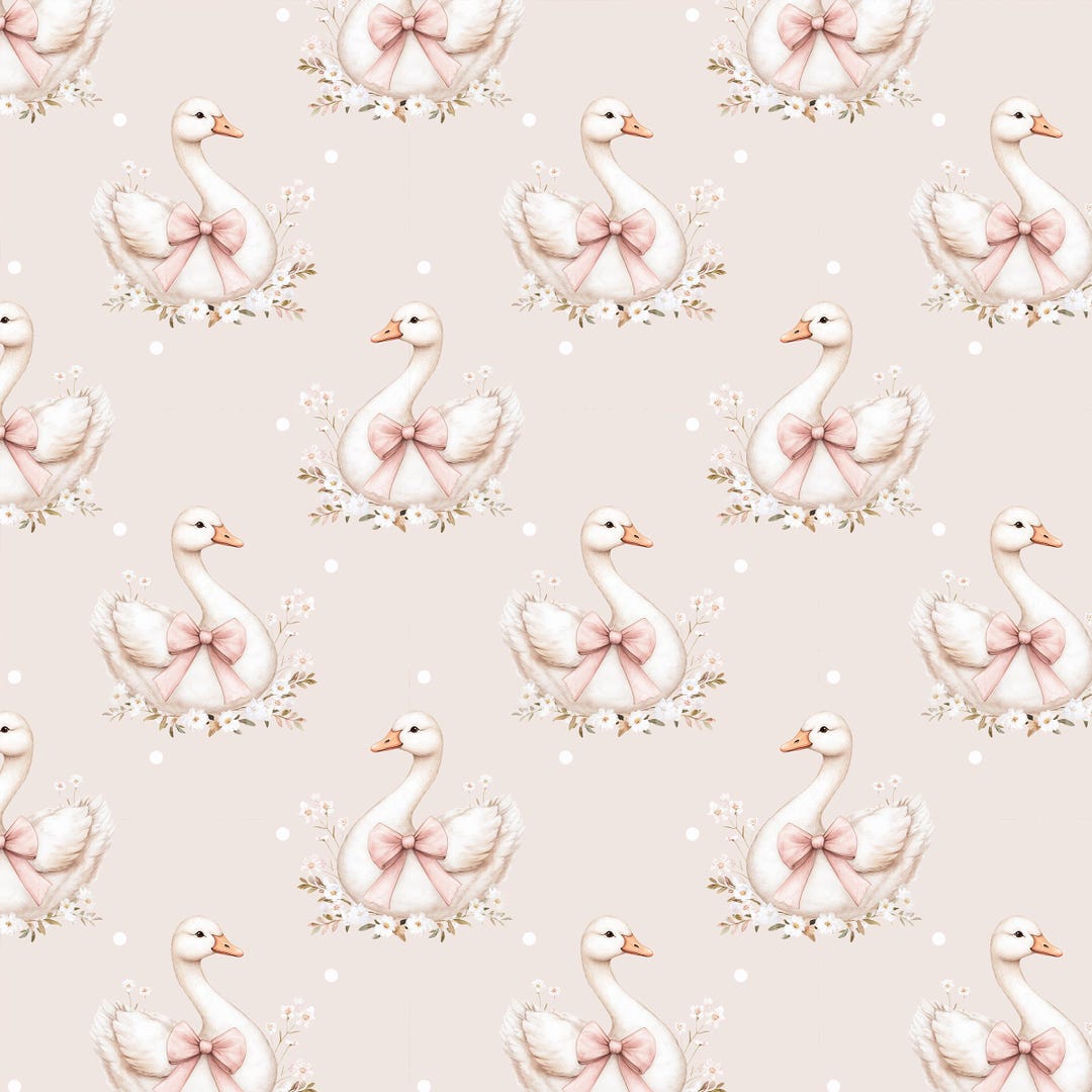 Girl Goose Fabric, Pink Goose Fabric, Farm Animal Fabric, Fabric by the ...