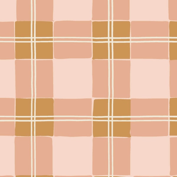 Pink Plaid Fabric - Etsy