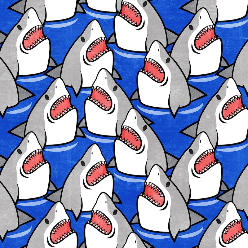 Shark Fabric - Etsy