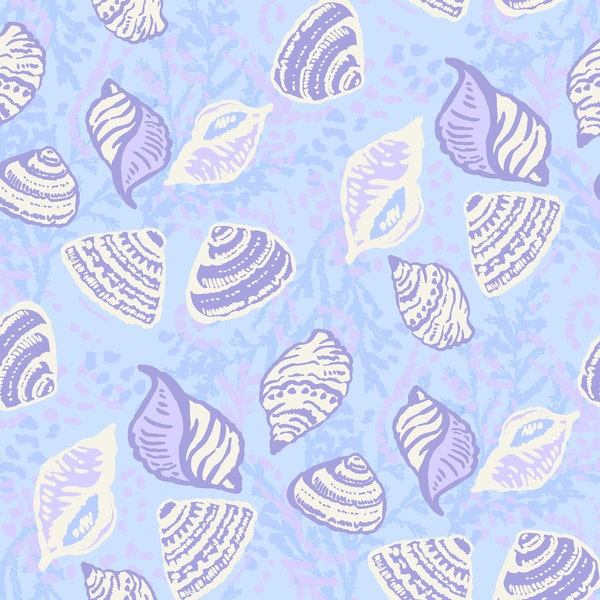 Seashell Fabric - Etsy
