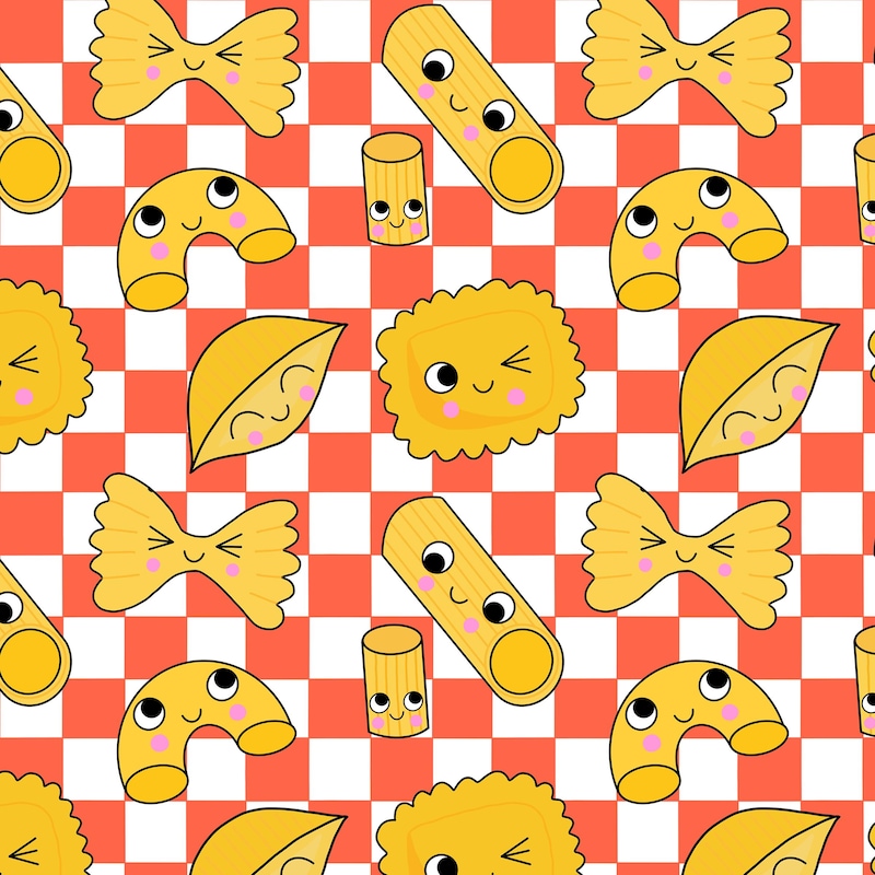 Cartoon Pasta - Etsy