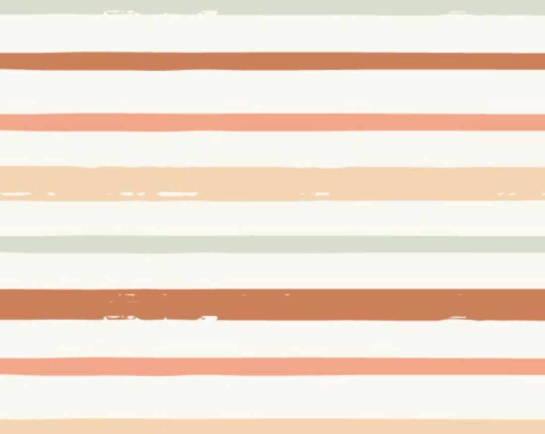 Neutral Stripe Fabric, Fabric by the Yard, Hufton Studio, Stripy Summer ...