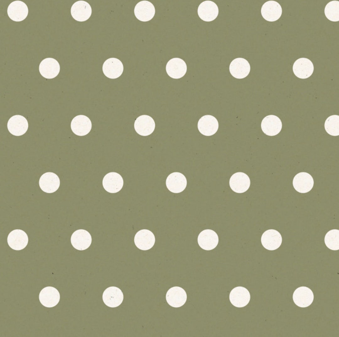 Sage Green Polka Dot Fabric, Fabric by the Yard, Cate & Rainn ...