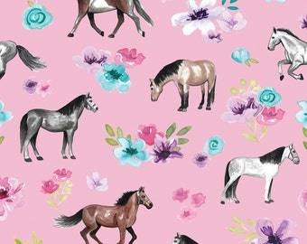 Preppy Ponies Fabric Lilly's Spring Ponies by Clpourlamaison Preppy ...
