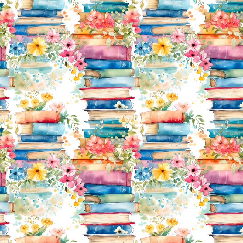 Library Book Fabric - Etsy