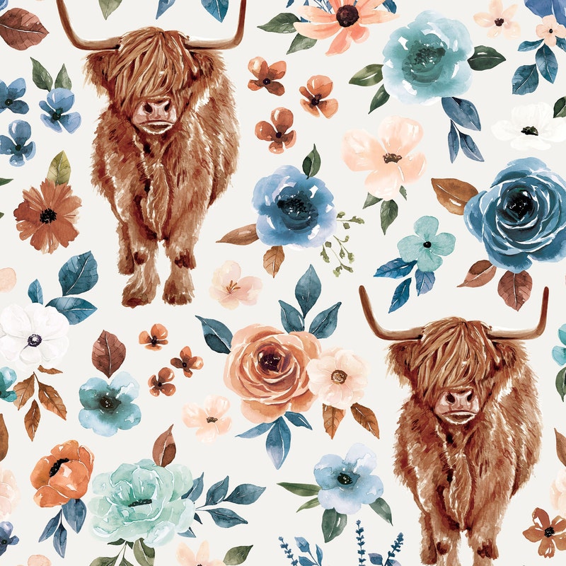 Highland Cow Fabric - Etsy