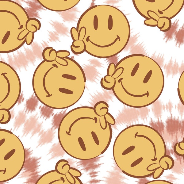 Smiley Face Quilt Cotton Fabric - Etsy