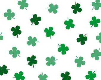 St Patricks Day Shamrock Cotton Fabric- by the Yard - Etsy