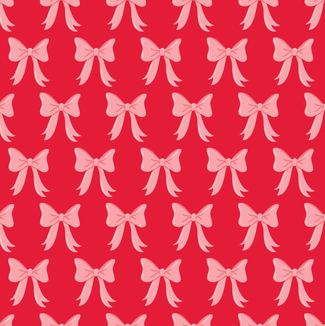 Red Ribbon Fabric, Christmas Bow Fabric, Fabric by the Yard, Lily Girl ...