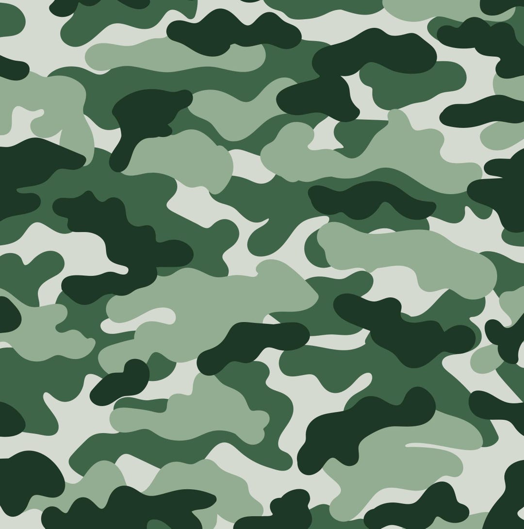 Green Camo Fabric, Camouflage Fabric, Fabric by the Yard, Little ...