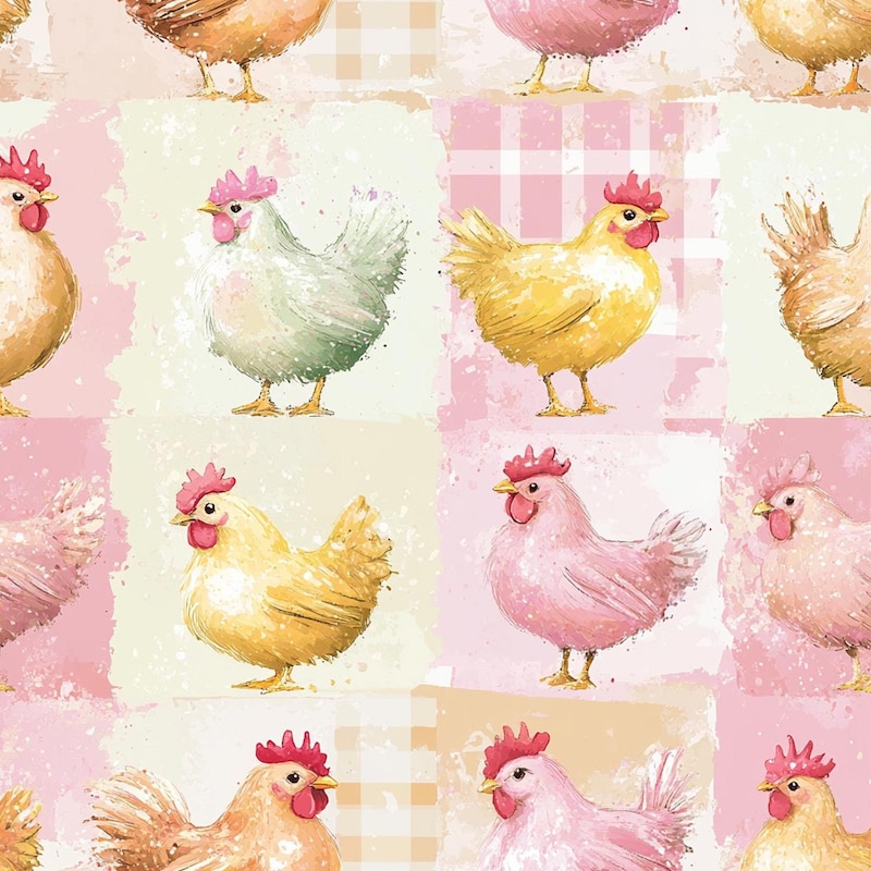 Chicken Fabric - Etsy