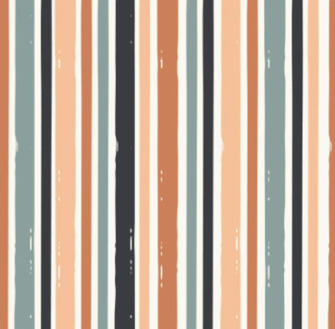 Vertical Stripe Fabric, Hufton Studio, Allspice, Fabric by the Yard ...