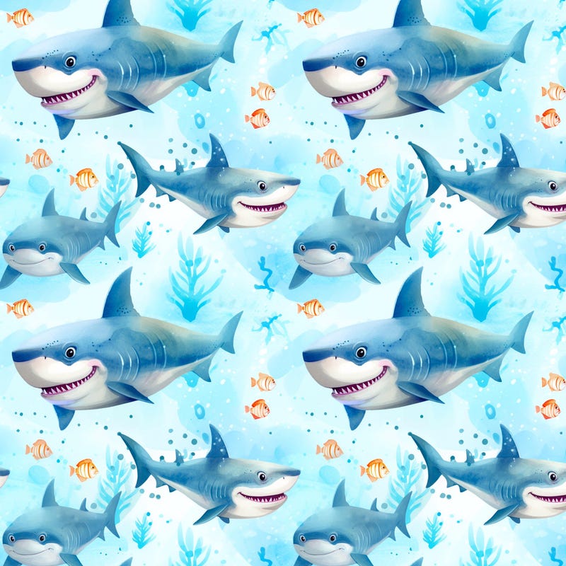 Shark Fabric - Etsy