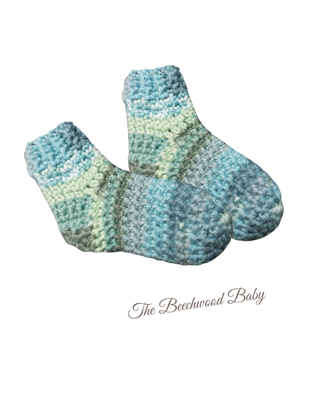 Handmade Crochet Soft Baby Socks: Unisex Newborn Stay-up Socks - Etsy