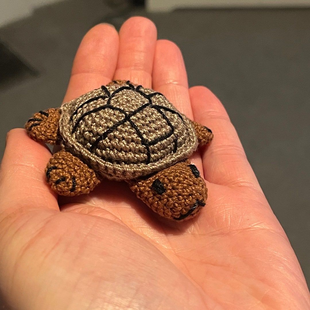 Personalised Crochet Tortoise/needle Minder/gift - Etsy