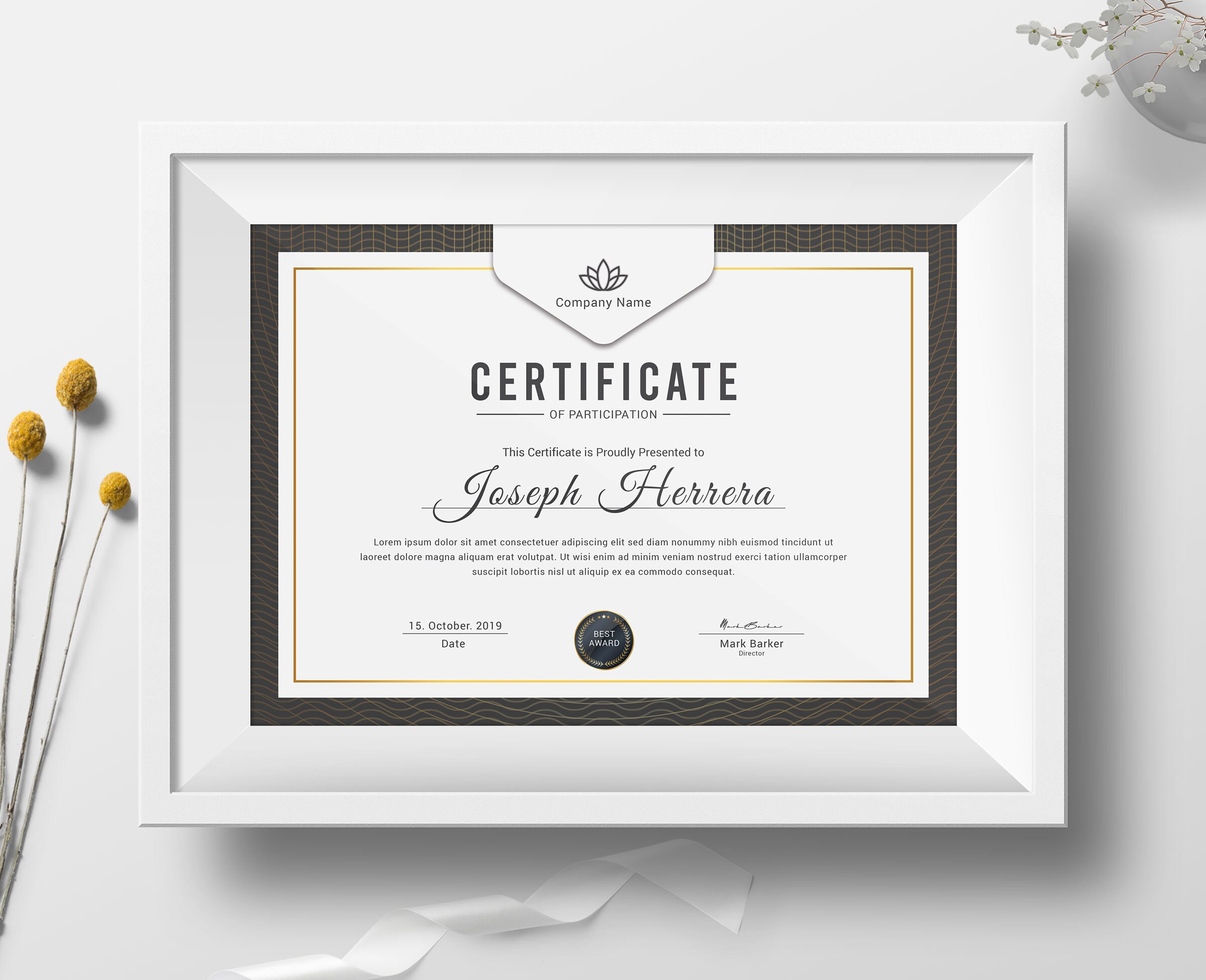 Certificate of Participation Template Word, Certificate of Appreciation ...