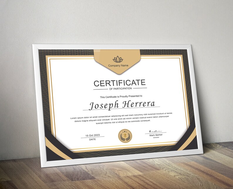 Certificate of Participation Template Word, Certificate of Appreciation, Award, Achievement ...