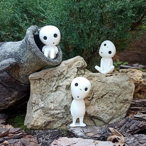 Set of 3 Tree Spirits - Kodama - Japanese Folklore - Forest Spirits ...