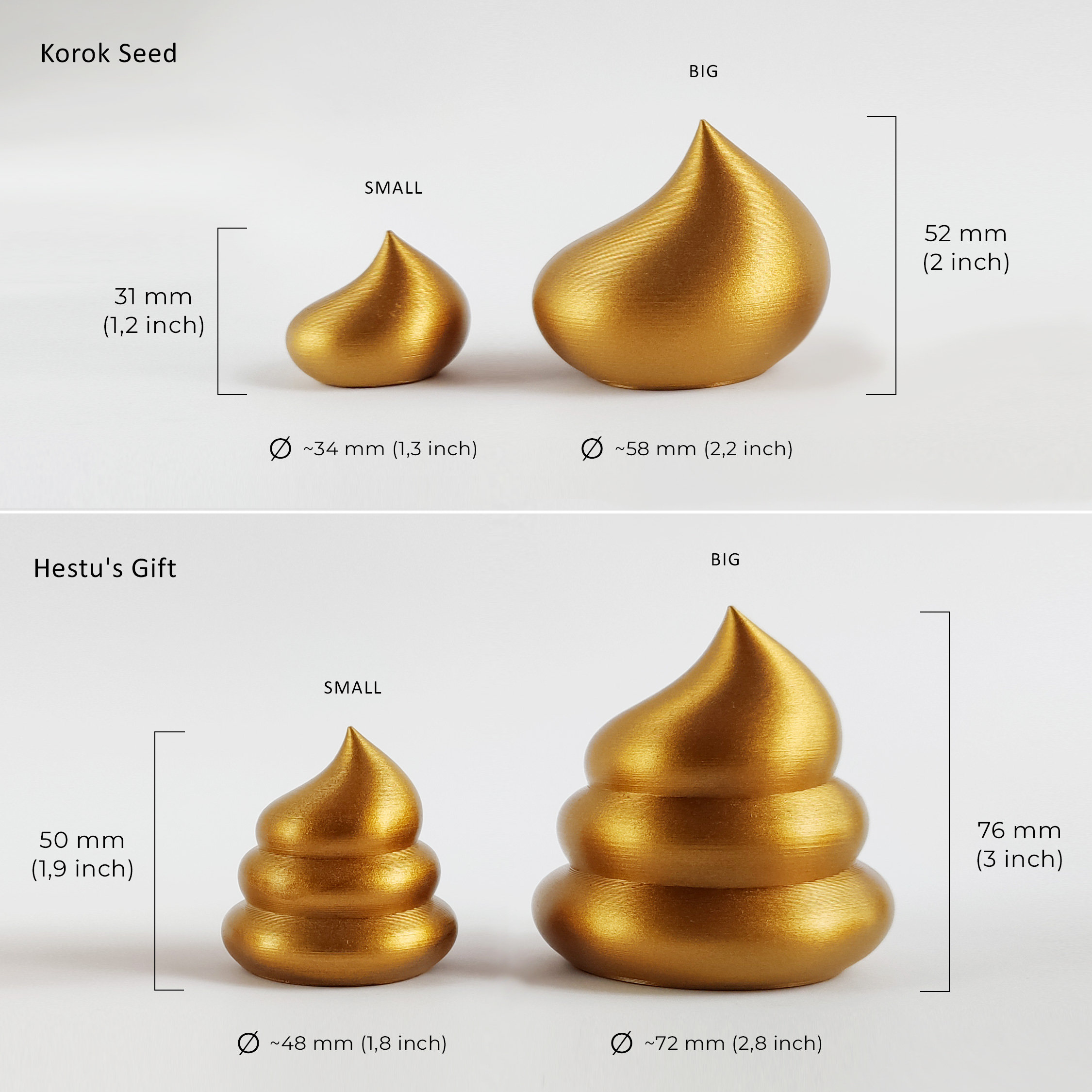 Korok Seed Big Hestus Gift Golden Poop Zelda Breath of - Etsy